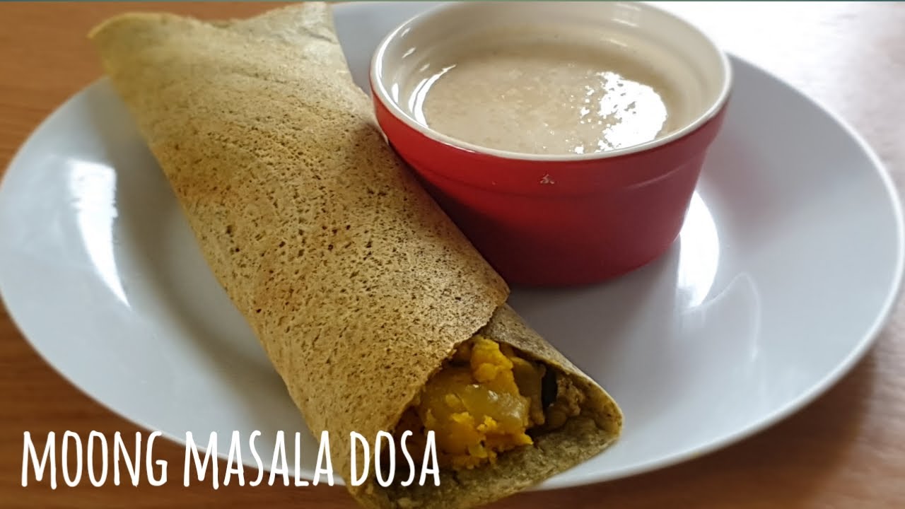 ମୁଗ ମସଲା ଦୋସା | Moong Masala Dosa | Pesarattu - YouTube