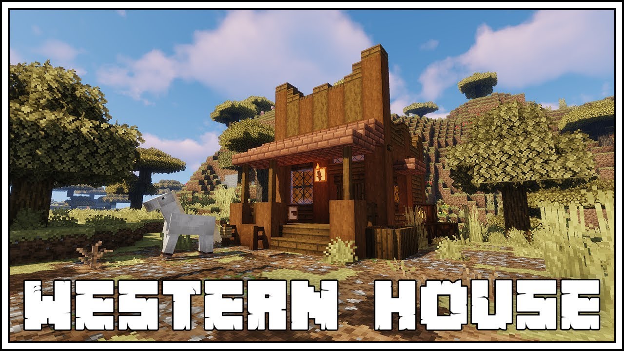 Minecraft Tutorial Building with Sausage Western Starter House!!! - YouTube