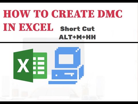 How to Make Dmc in Excel . - YouTube