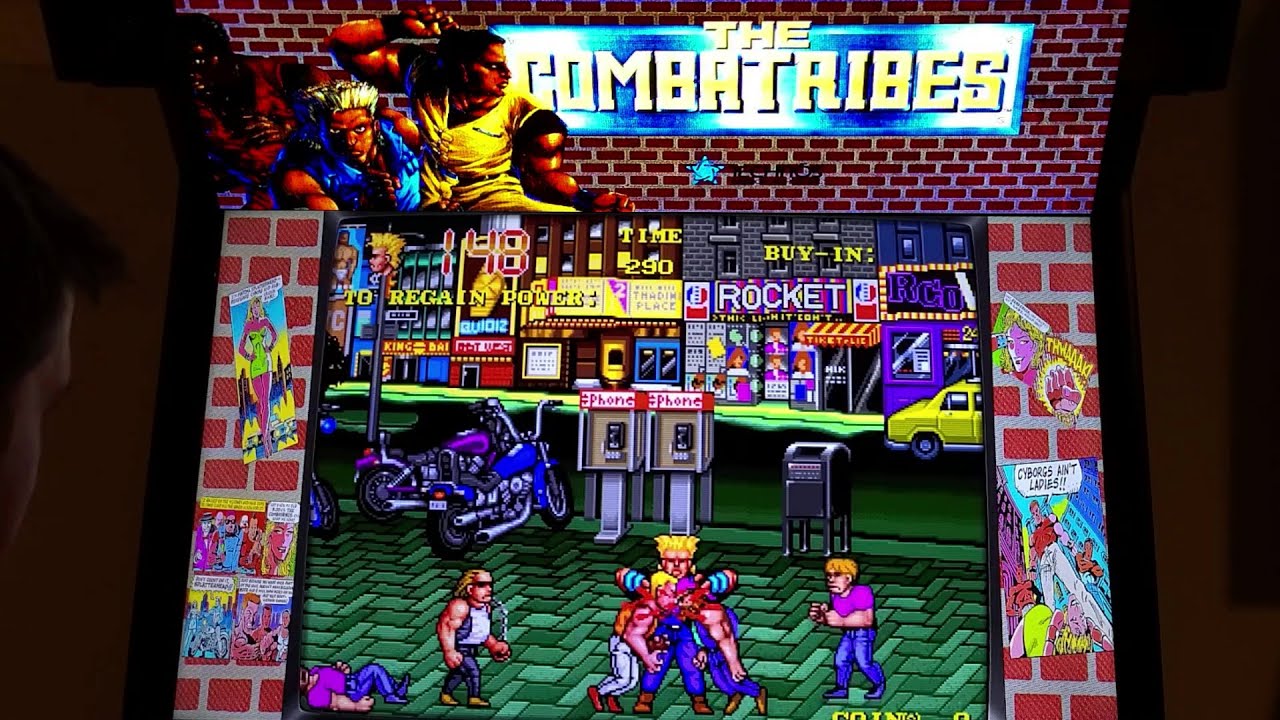 The Combatribes Arcade Cabinet MAME Playthrough w/ Hypermarquee - YouTube