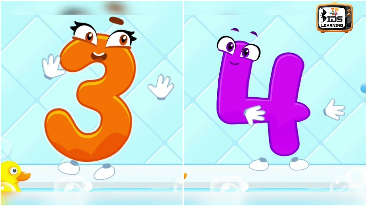 Learn Numbers 3-4 with games | learn Numbers 123 | Kids Learning TV ...