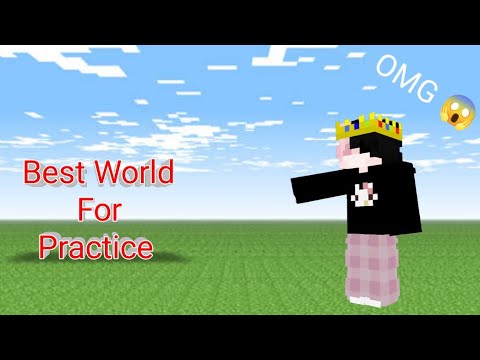 Best Minecraft Mcpe World For Practice! - YouTube