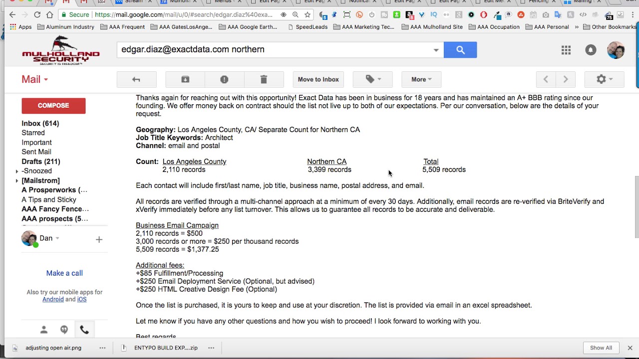 Exact Data Email Addresses for Architects - YouTube