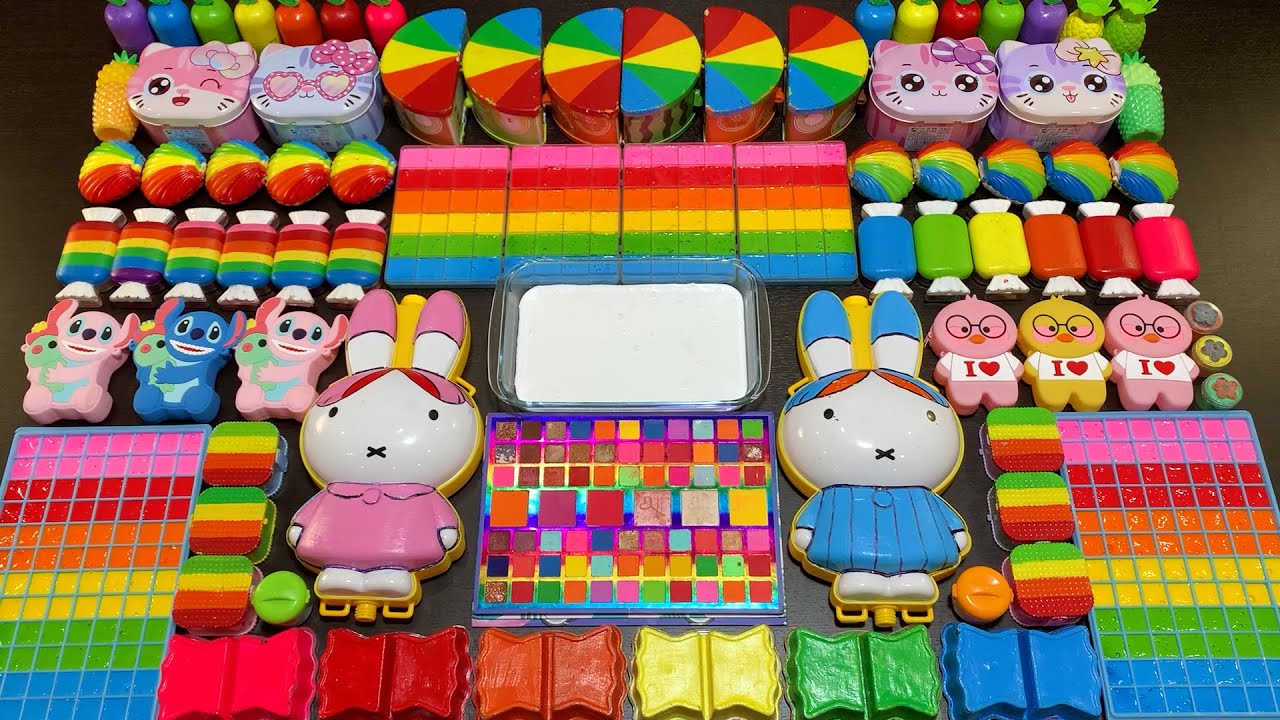 BEST SLIME l Mixing All My Slime Smoothie Foot Slime ASMR - YouTube