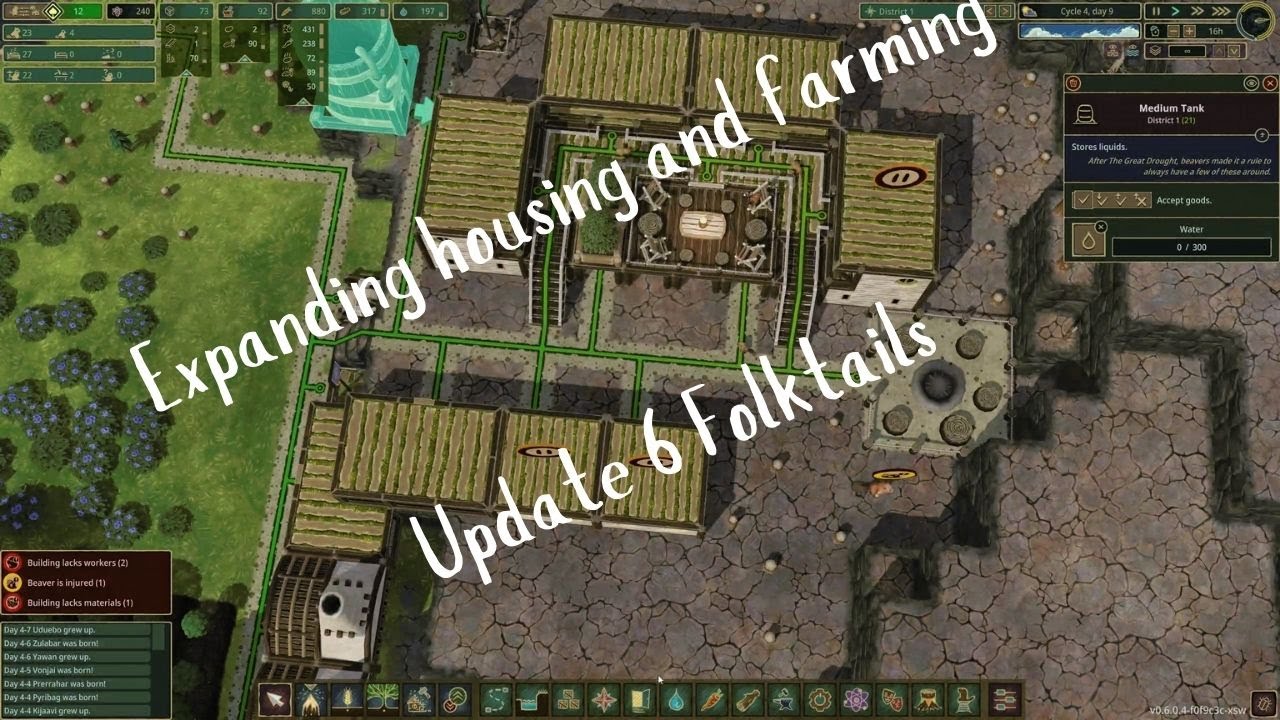Expanding farming and housing - Timberborn Update 6! Folktails - Canyon ...