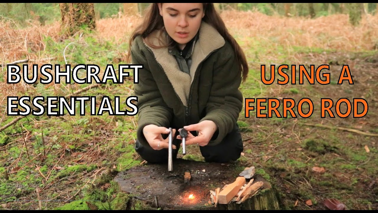 Bushcraft Essentials - Ferro Rod Fire Lighting - YouTube