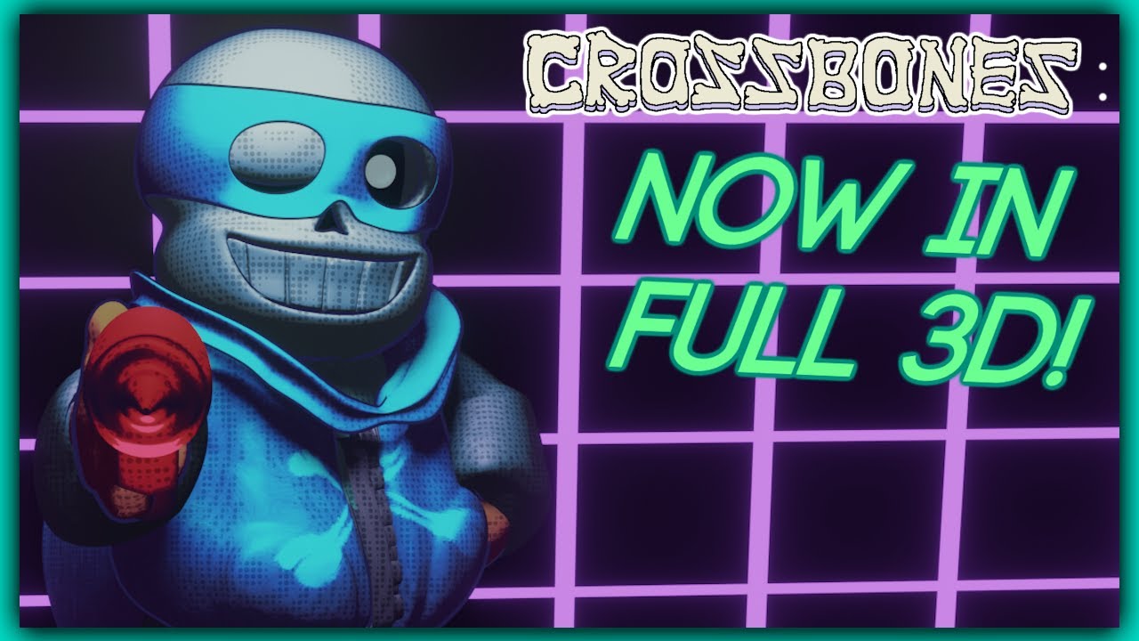 Sans /Crossbones 3D Model showcase - #undertale #undertaleau - YouTube