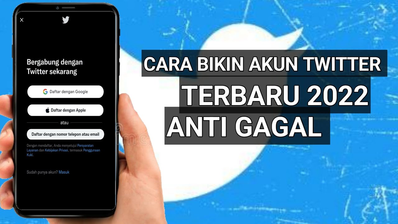 Cara Membuat Akun Twitter 2022 | Langsung Dari android - YouTube
