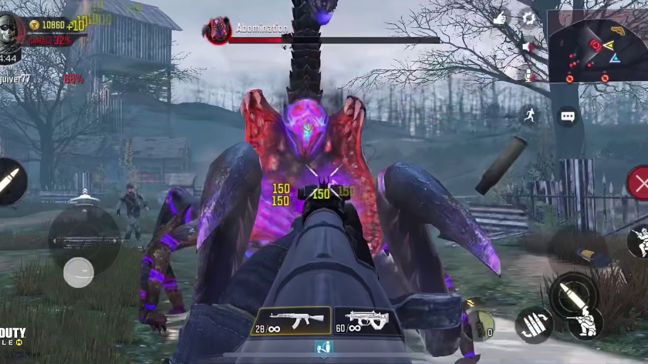 Call of duty mobile zombies boss gameplay - YouTube