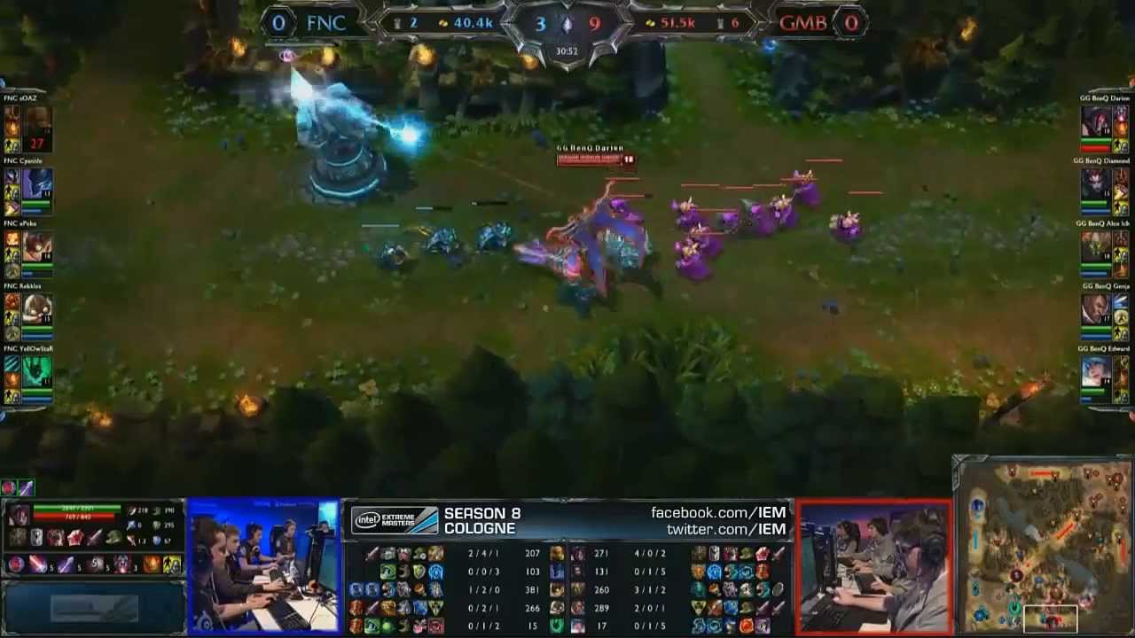 LoL Gambit-Fnatic IEM Cologne Grand Final Alex Ich AP Malphite Burst ...