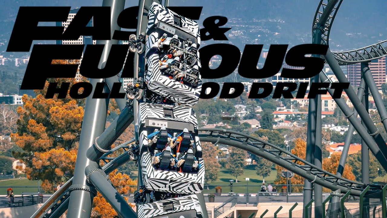 NEW TEST FOOTAGE of Fast and Furious Hollywood Drift Roller Coaster ...