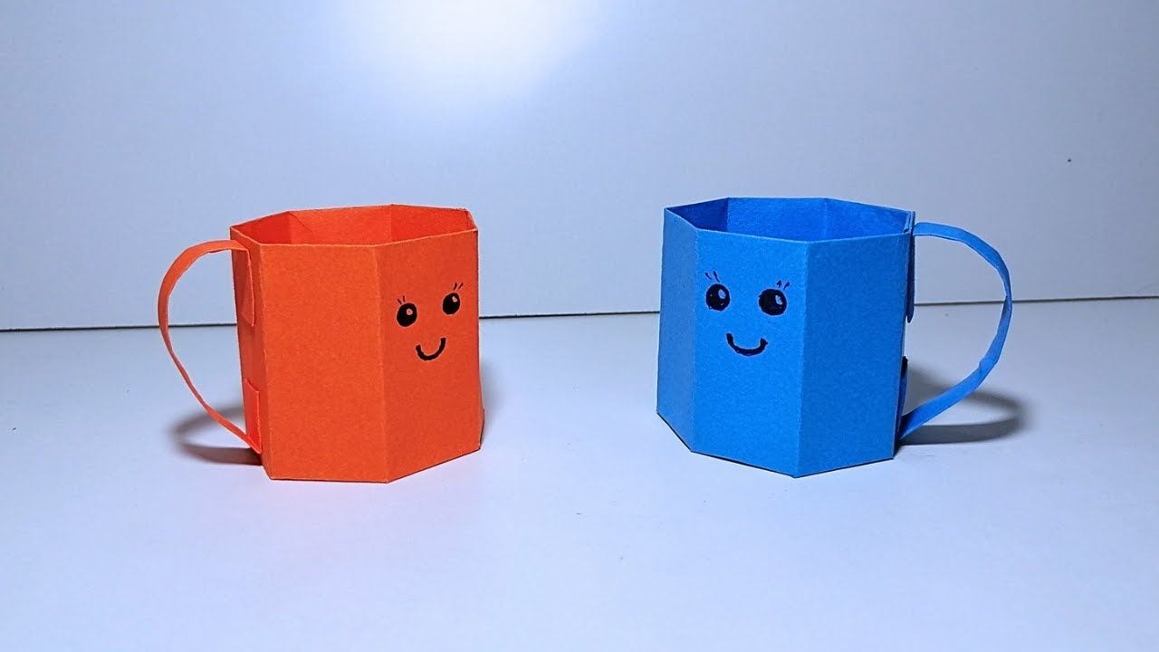 Origami paper cup। How to make cup with paper। Easy cup making with ...