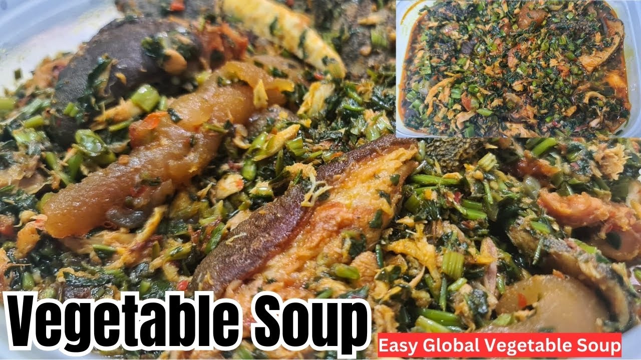 Delicious Global Vegetable Soup Recipe with Water Spinach: Easy Steps ...