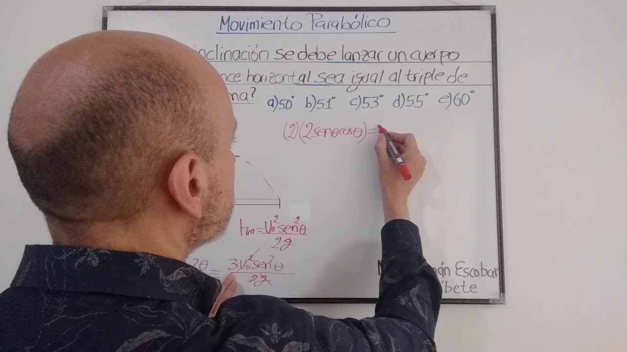 Movimiento Parabólico Alcance Horizontal Altura Máxima Ángulo De ...