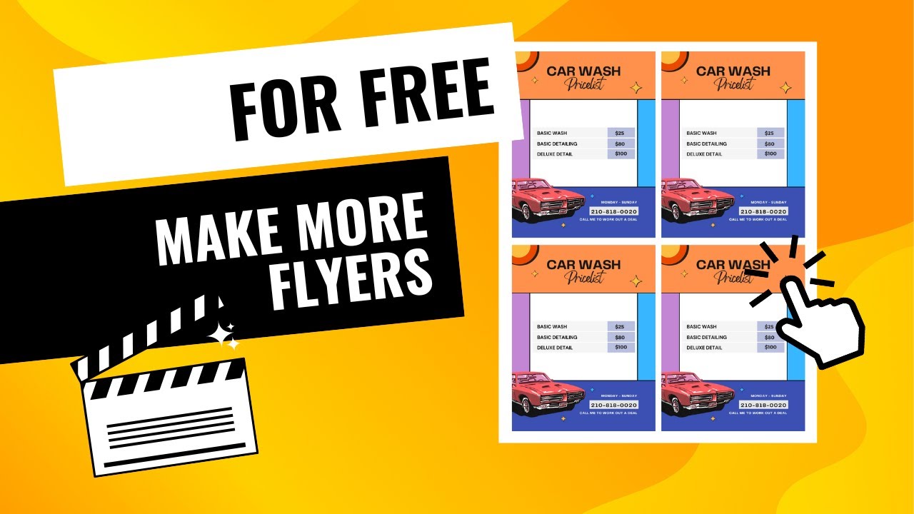 Multiple Flyers On One Paper For Free ! Using Canva! - YouTube