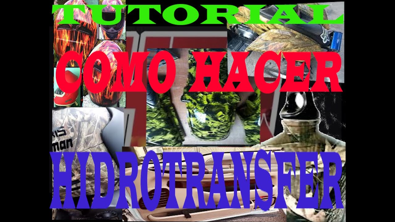 TUTORIAL COMO HACER HIDROTRANSFER, WATER TRANSFER PRINTING, HIDRO ...