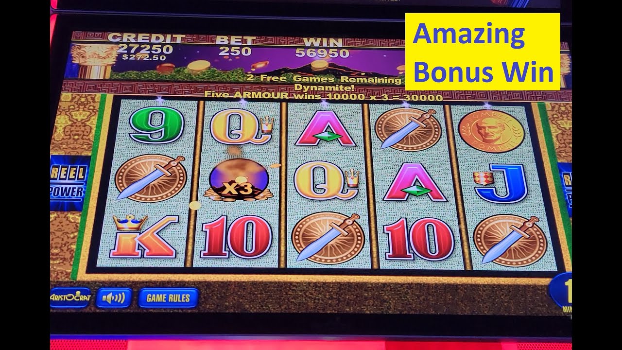 Pompeii Original Slot!! Huge Bonus win!! Aristocrat Game - YouTube