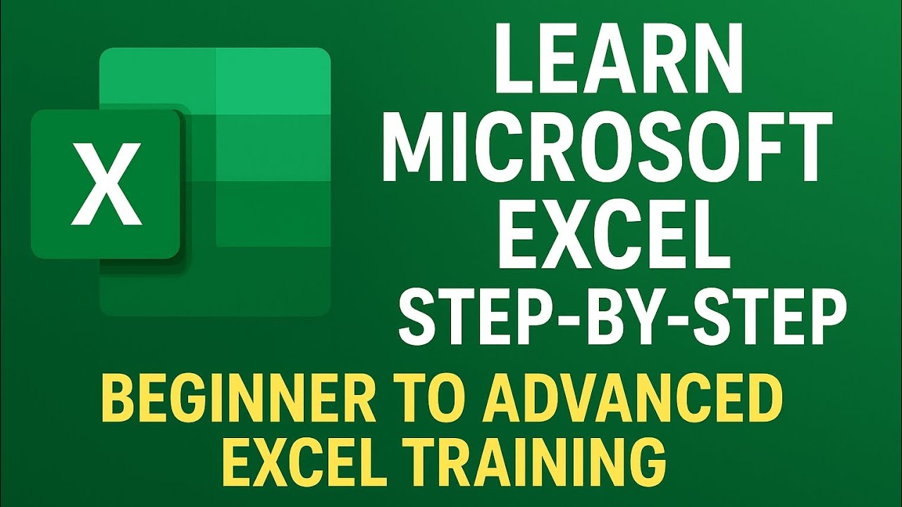 Excel Made Easy From Beginner to Pro Step-by-Step | Complete Excel ...