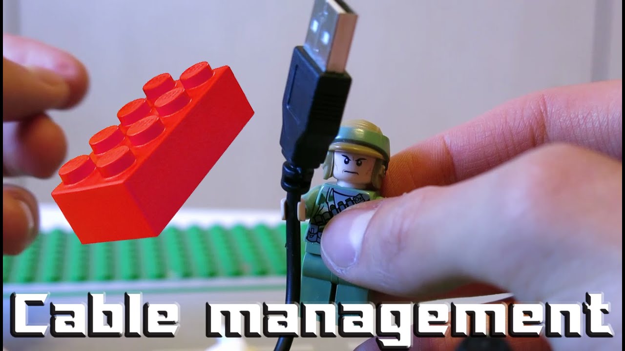 SUPERIOR cable management with LEGO figures - YouTube