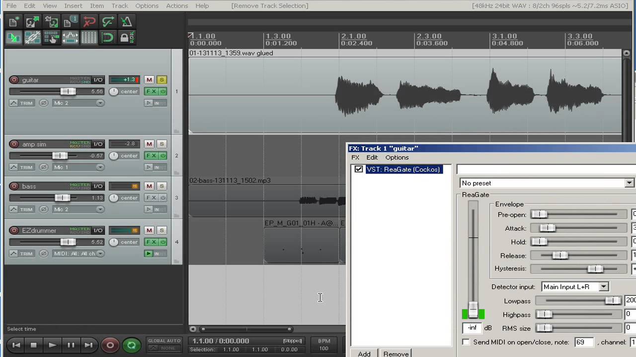 ReaGate Demo in REAPER - YouTube