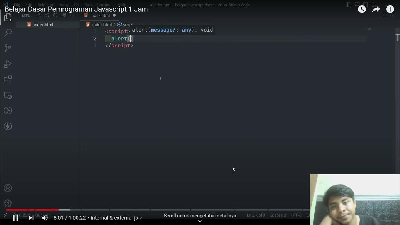 Mempelajari Dasar Javascript - YouTube