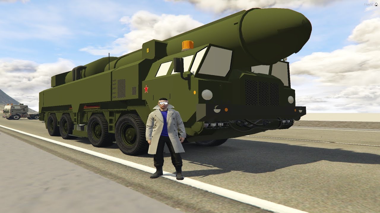 GTA 5 mods FiveM 007PT Server launch nuclear truck mod - YouTube