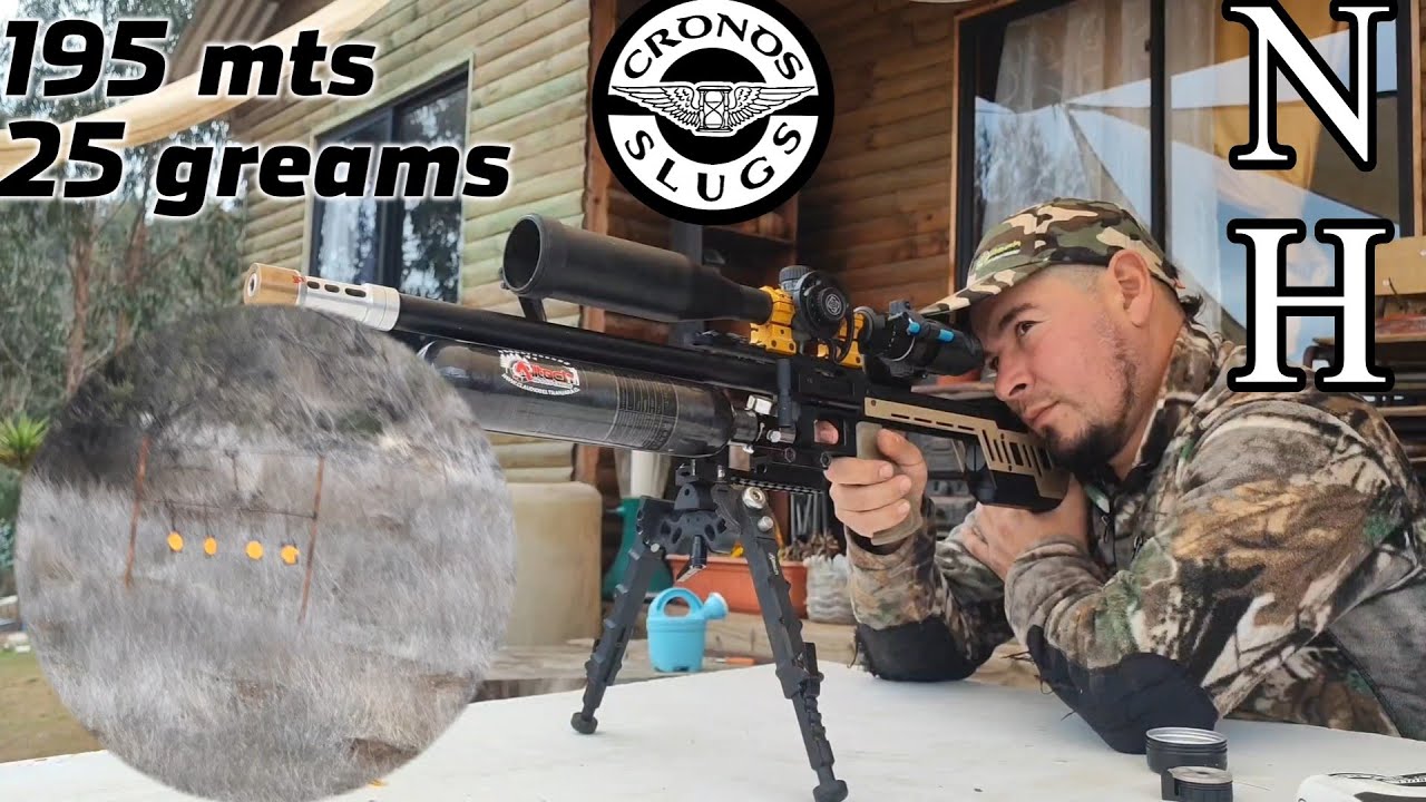 PRUEBAS 195 MTS!!! CAZA Y COCINA/CRONOS SLUGS PCP RTI PROPHET II ...