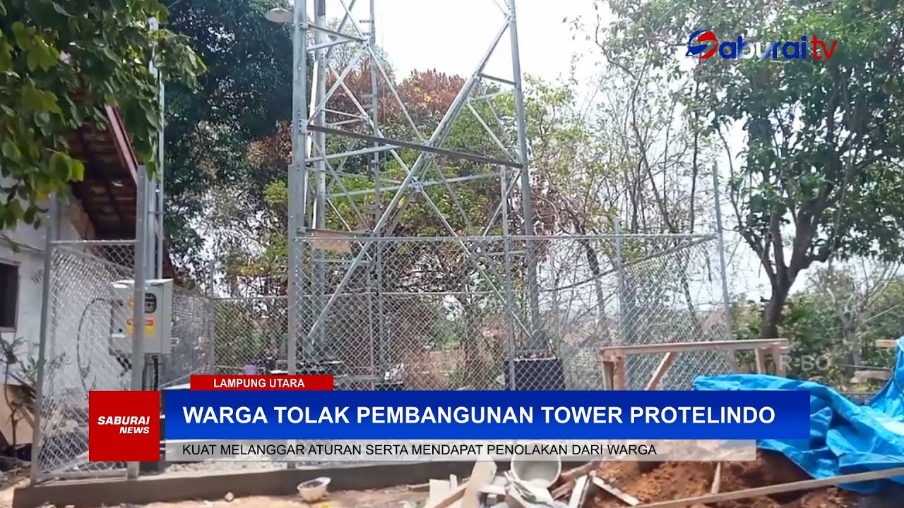 Warga Lampung Utara Tolak Pembangunan Tower Protelindo - SaburaiNEWS ...