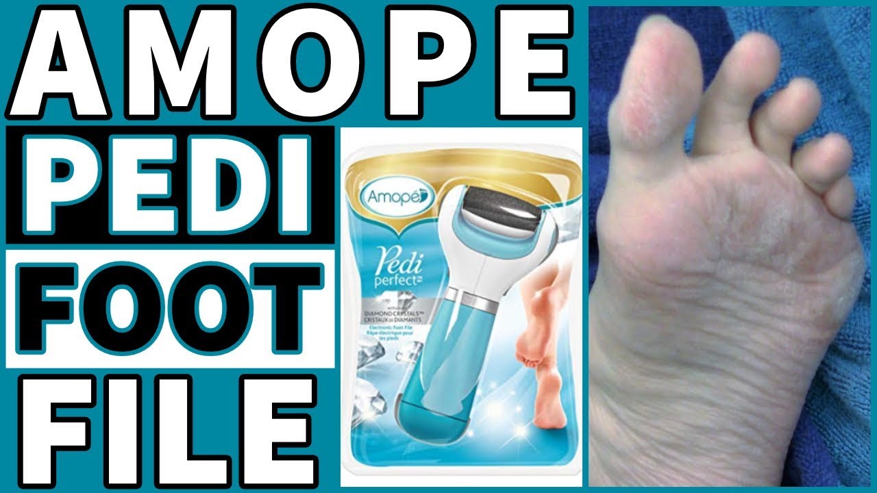 Amope Pedi Perfect Electronic Foot File With Diamond Crystals - YouTube