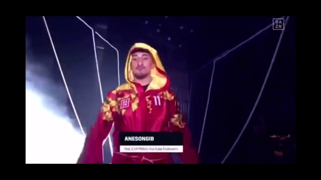 Aneson Gib entrance VS Jake Paul - YouTube