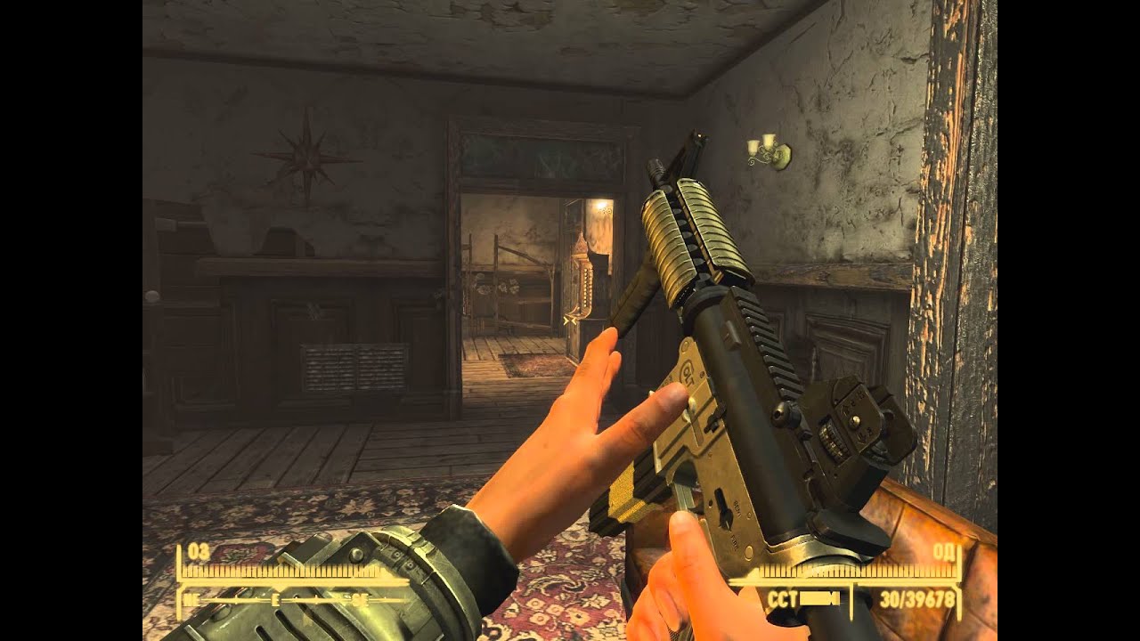 FalloutNV AK47, m16, M4(vert grip), FAMAS, G36, G3. - YouTube
