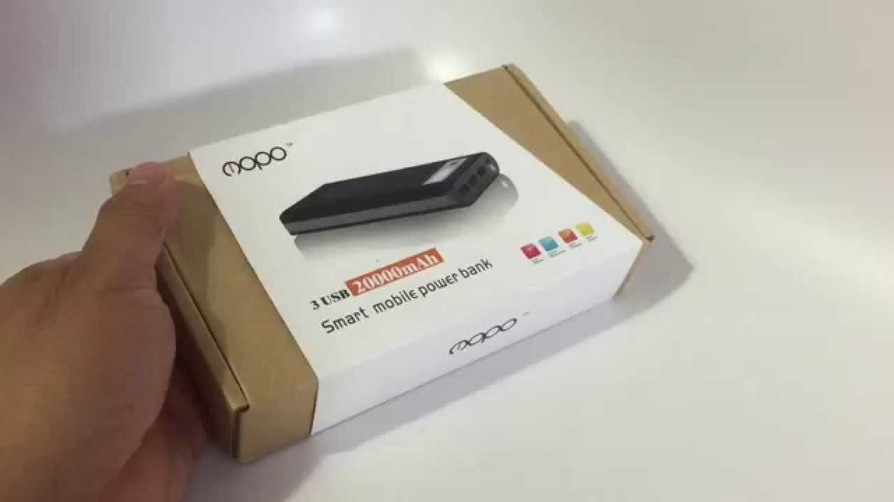 Mopo Portable Charger, 20000mah 3-port, 4.9A Compact External Battery ...