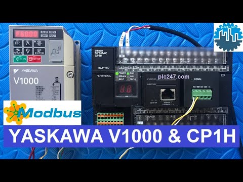 CP1H & YASKAWA V1000 "Modbus-RTU" Tutorial - YouTube