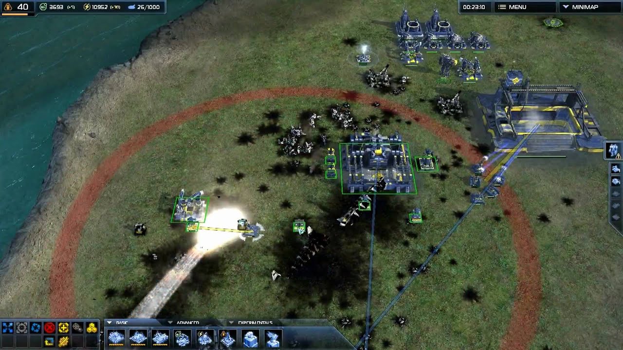 Supreme Commander 2 Modded Fatboy II Gameplay footage - YouTube