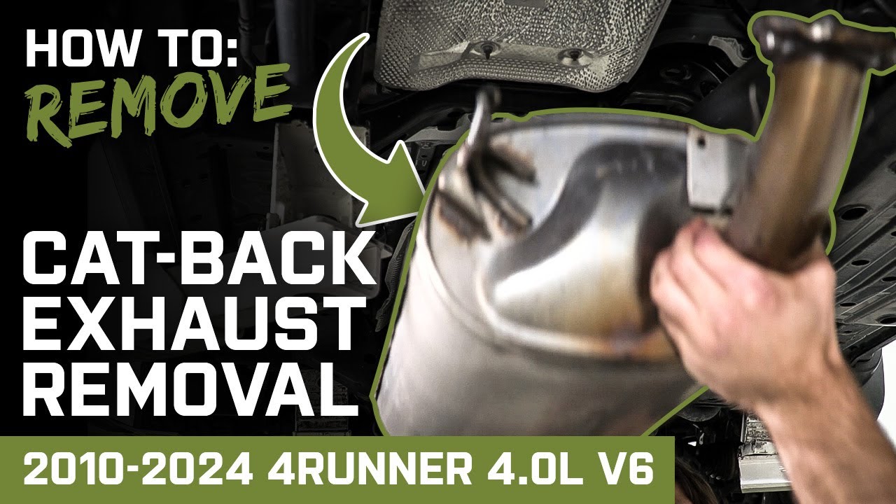 How to Remove Stock Cat-Back Exhaust | 4.0L 4Runner - YouTube