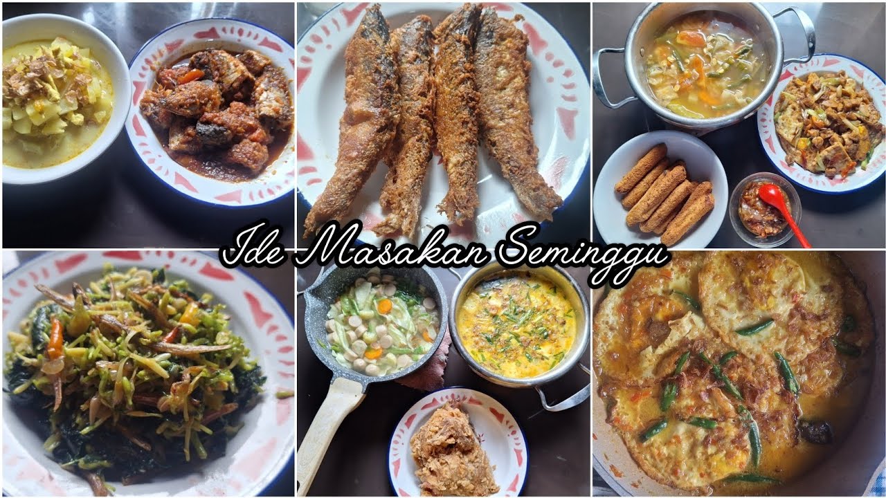 Ide menu masakan simple seminggu kampung,sambal ikan,telur ceplok ...