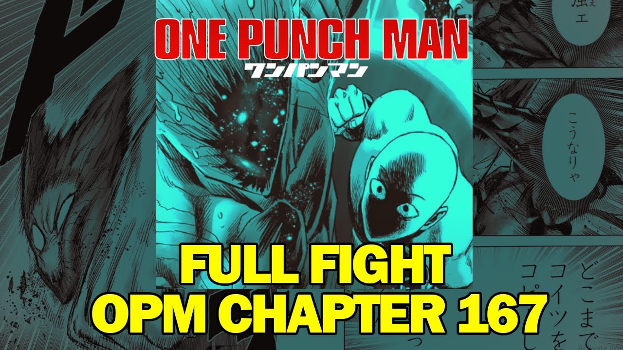 ONE PUNCH MAN chapter 167 full fight saitama vs garou terbaru #anime # ...