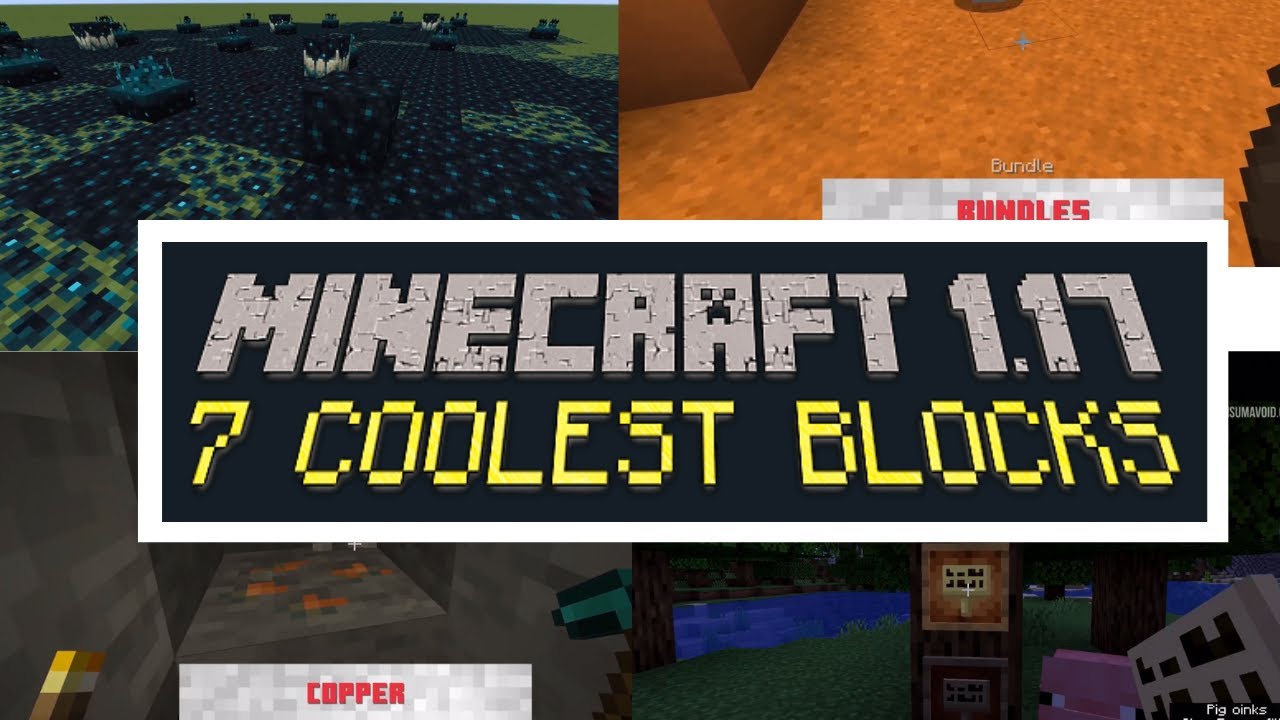 MINECRAFT 1.17 | 7 COOLEST Minecraft 1.17 BLOCKS. - YouTube