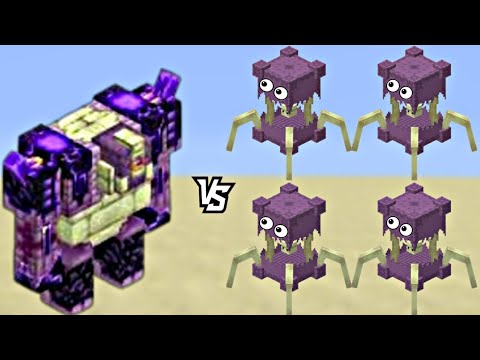 Epic Minecraft Battle:ender guardian vs mutant shulker fight #minecraft ...