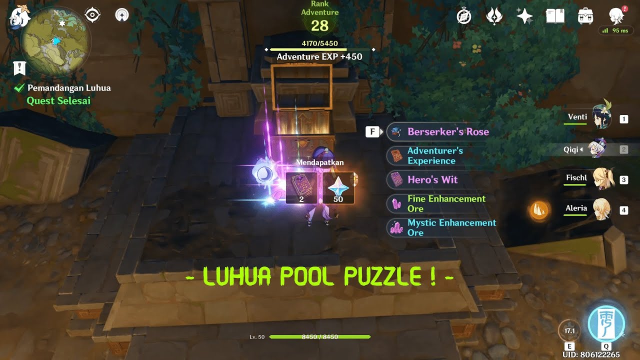 [PUZZLE] QUEST DI LUHUA POOL, KUAS DAN PEWARNA - GENSHIN IMPACT - YouTube