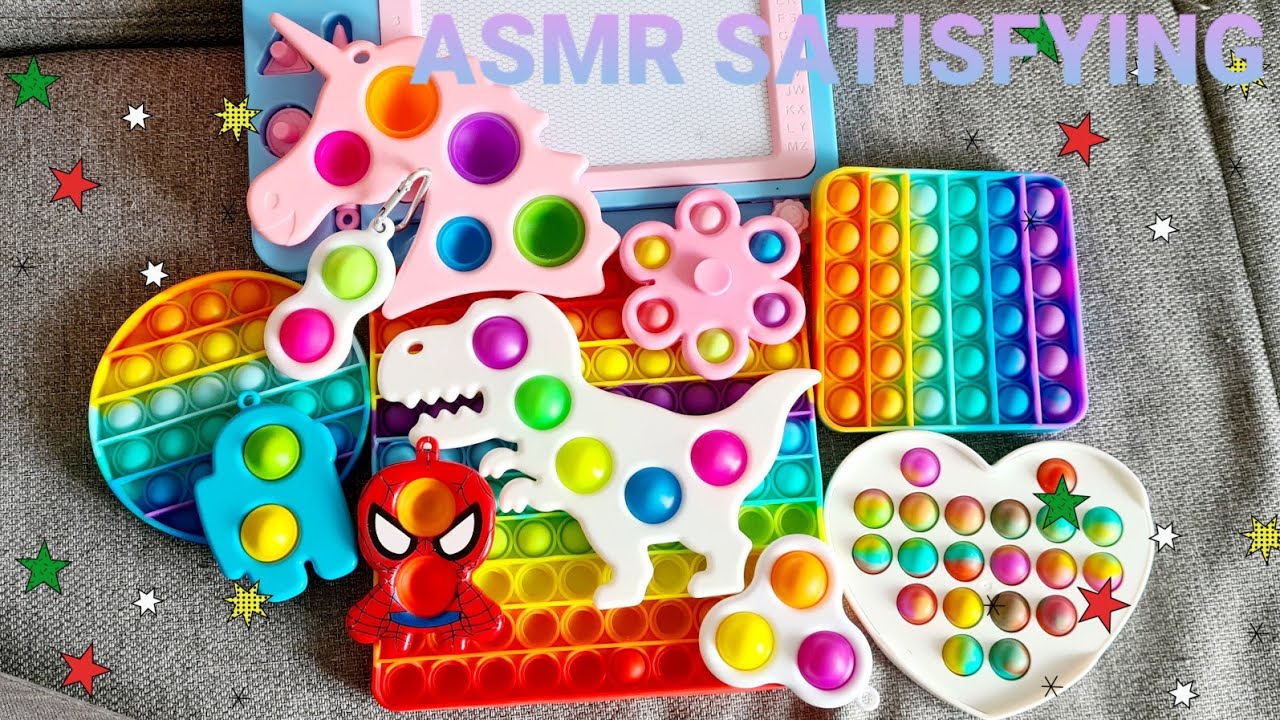 SATISFYING SIMPLE DIMPLE FIDGET TOYS/ASMR RELAXING DIY PUSH POP BUBBLE ...