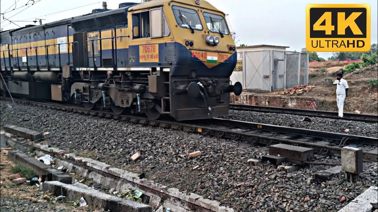 Diesel engine carrying PLS machine with small load | #train #youtube # ...