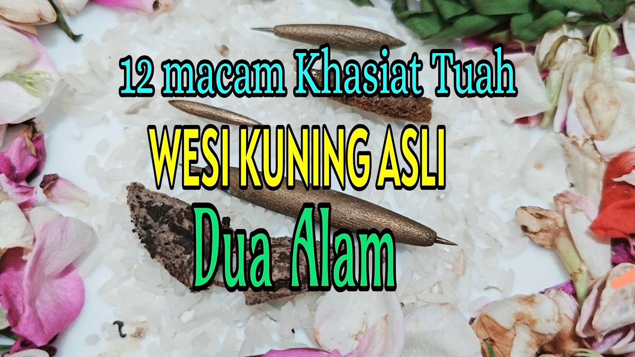 12 Macam Khasiat Tuah Wesi Kuning Asli Dua Alam - YouTube