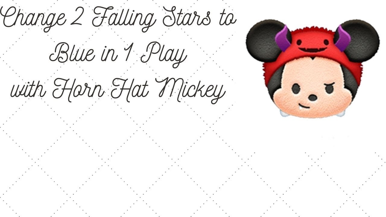 Line Disney Tsum Tsum - Horn Hat Mickey - Change 2 Falling Stars to ...