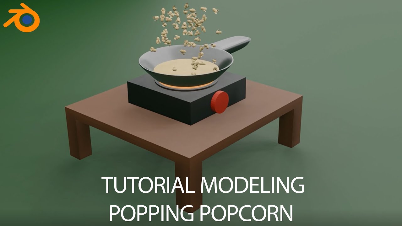 HOW TO MAKE MODELING POPPING POP CORN IN BBLENDER? - YouTube