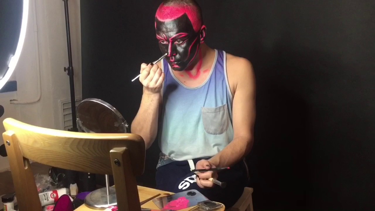 Sparkling man" make-up BACKSTAGE. savchenko_denis1 - YouTube
