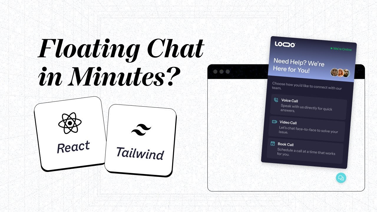 Floating Chat in Minutes? React + Tailwind Silent Build - YouTube