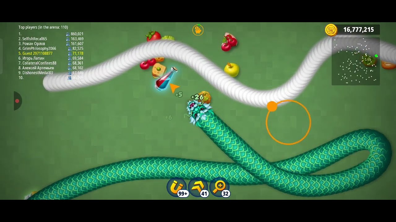 Worms Zone Killer Green Dragon Vs Small Worms || Worms Zone Top Battle ...
