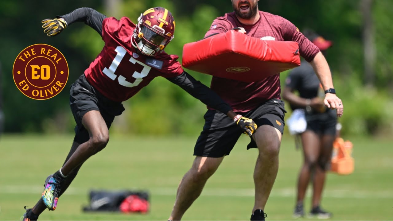 Emmanuel Forbes gets INT and pass breakup. Commanders Rookie Minicamp ...