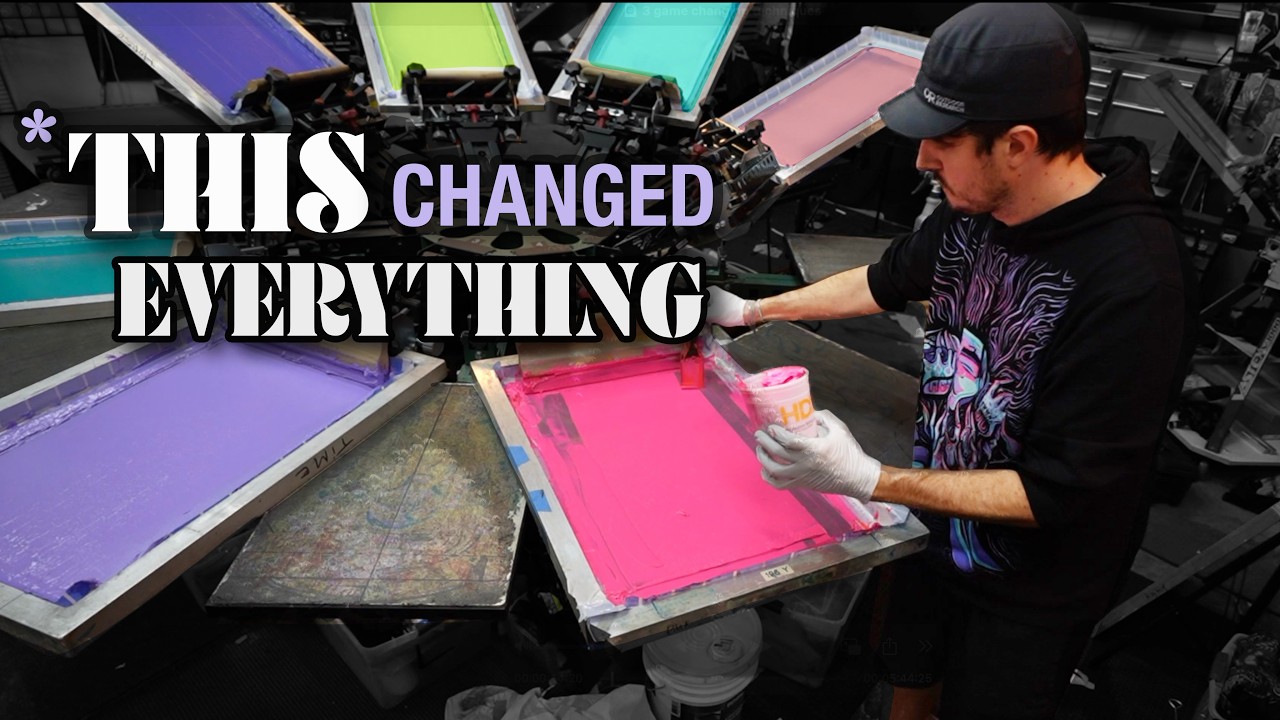 3 GAME CHANGING Tips for DIY Screen Printing! - YouTube
